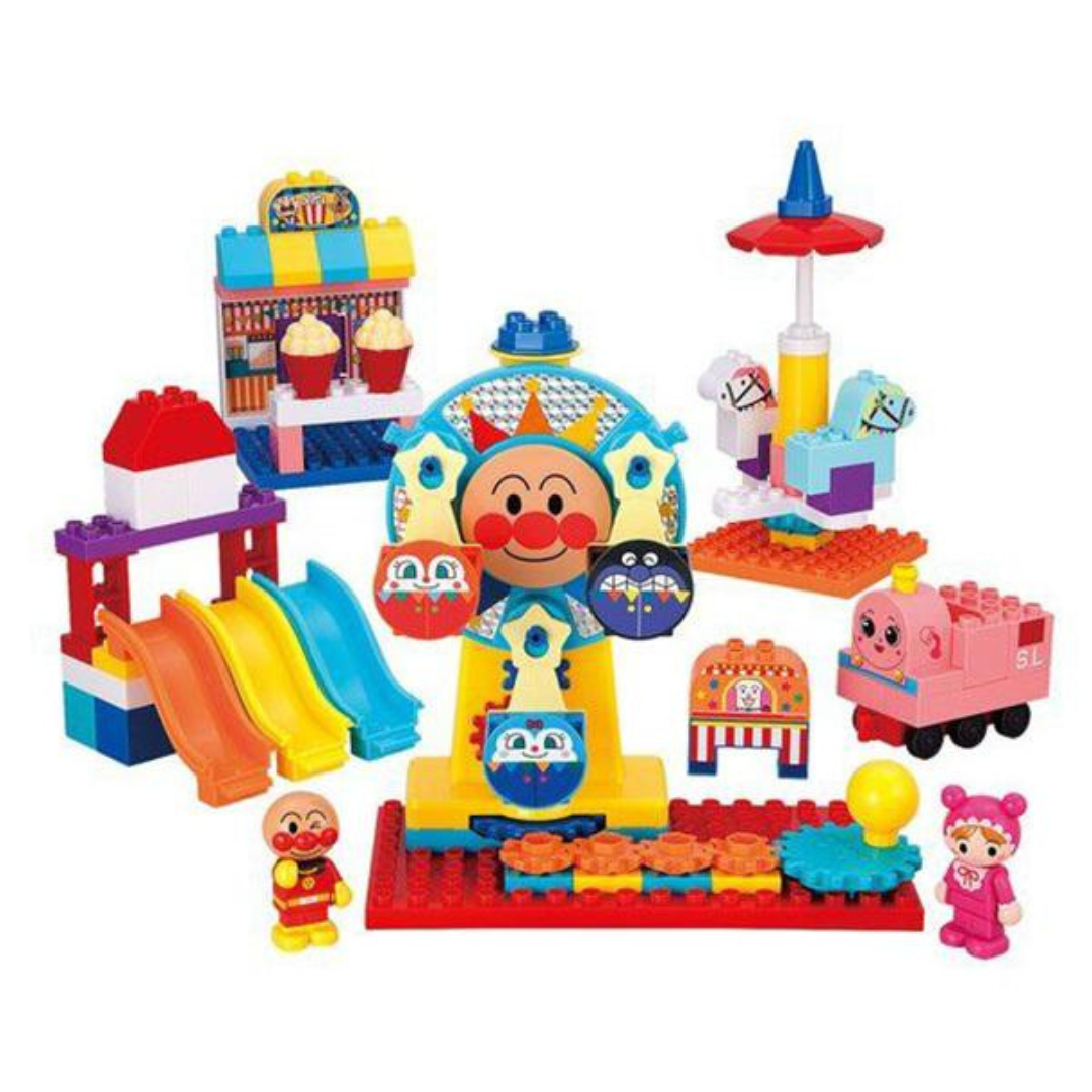 Anpanman Anpanman Amusement Park Transformation Building Block Set ...